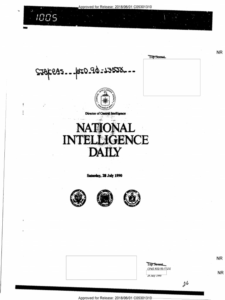 Cia-National Intelligence Daily | PDF