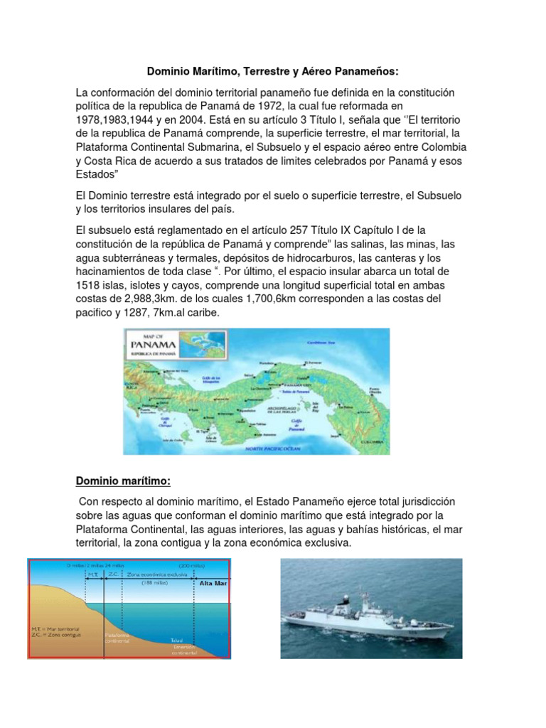 Dominio Marítimo | Descargar gratis PDF | Panamá | Aguas territoriales