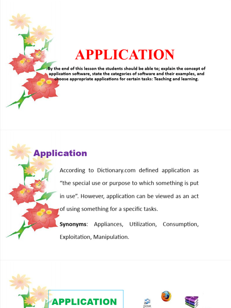 APPLICATION | Download Free PDF | Application Software | Software