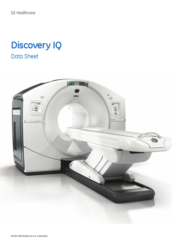 GEHC - PET CT Discovery IQ Data Sheet | PDF | Ct Scan | Positron ...