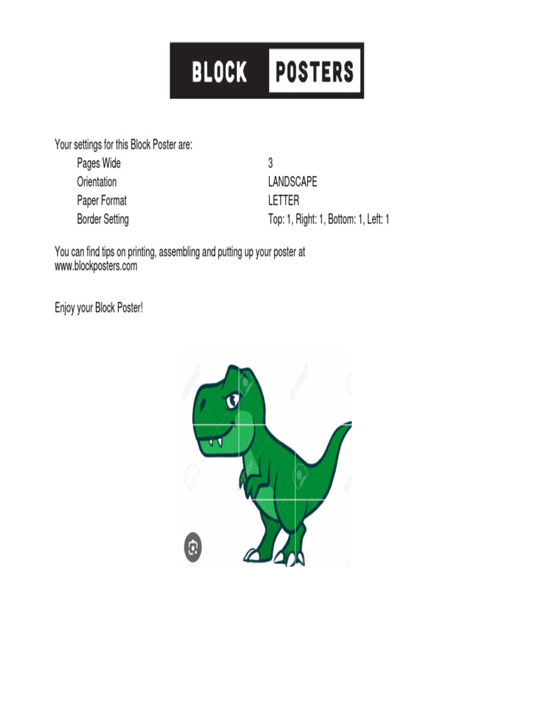 Block Poster Setup Guide | PDF