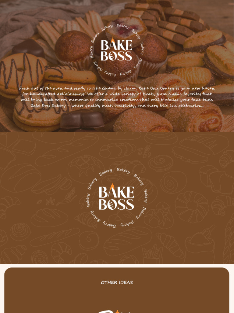 Bake Boss Bakery Logo Concepts | PDF | Bakery | Graphic Design