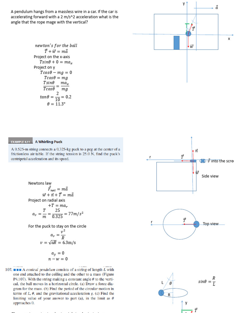 Forces Problems | PDF | Friction | Force