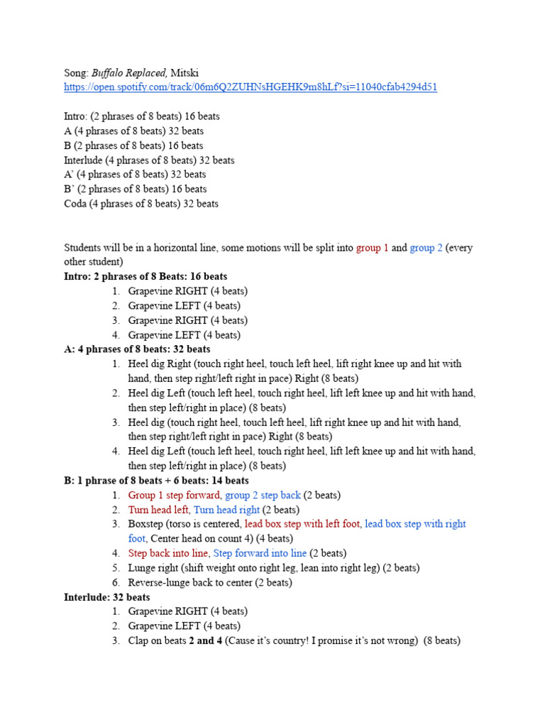 Popular Music Folk Dance | PDF | Foot