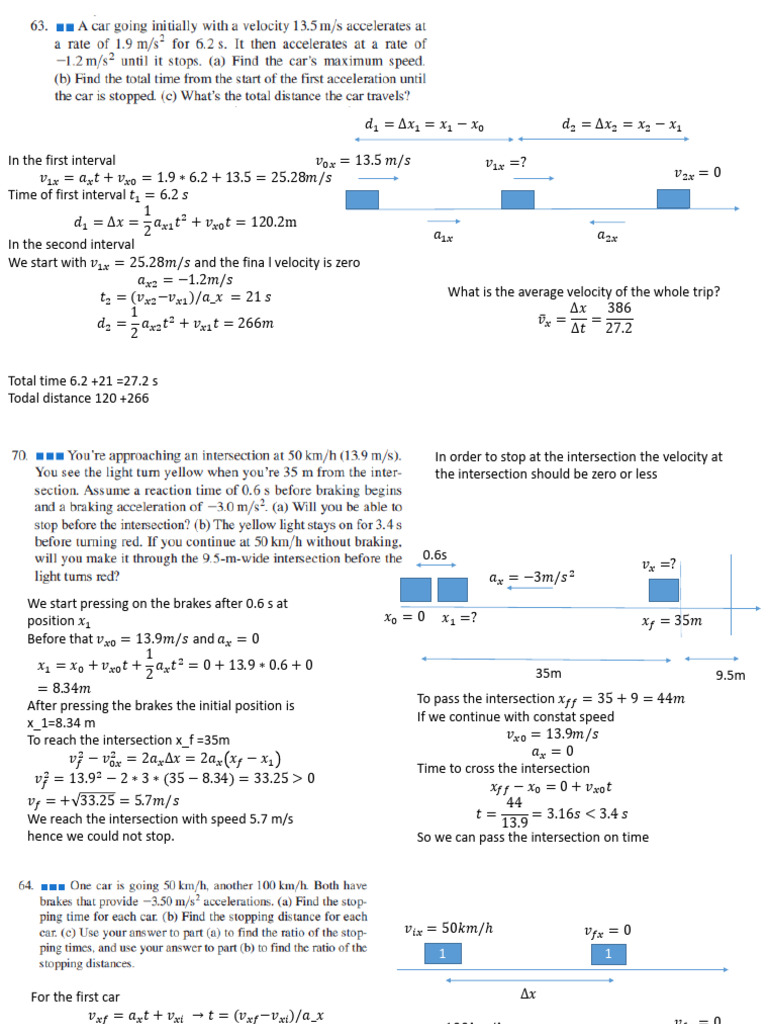 Problems Motion | PDF | Speed | Temporal Rates