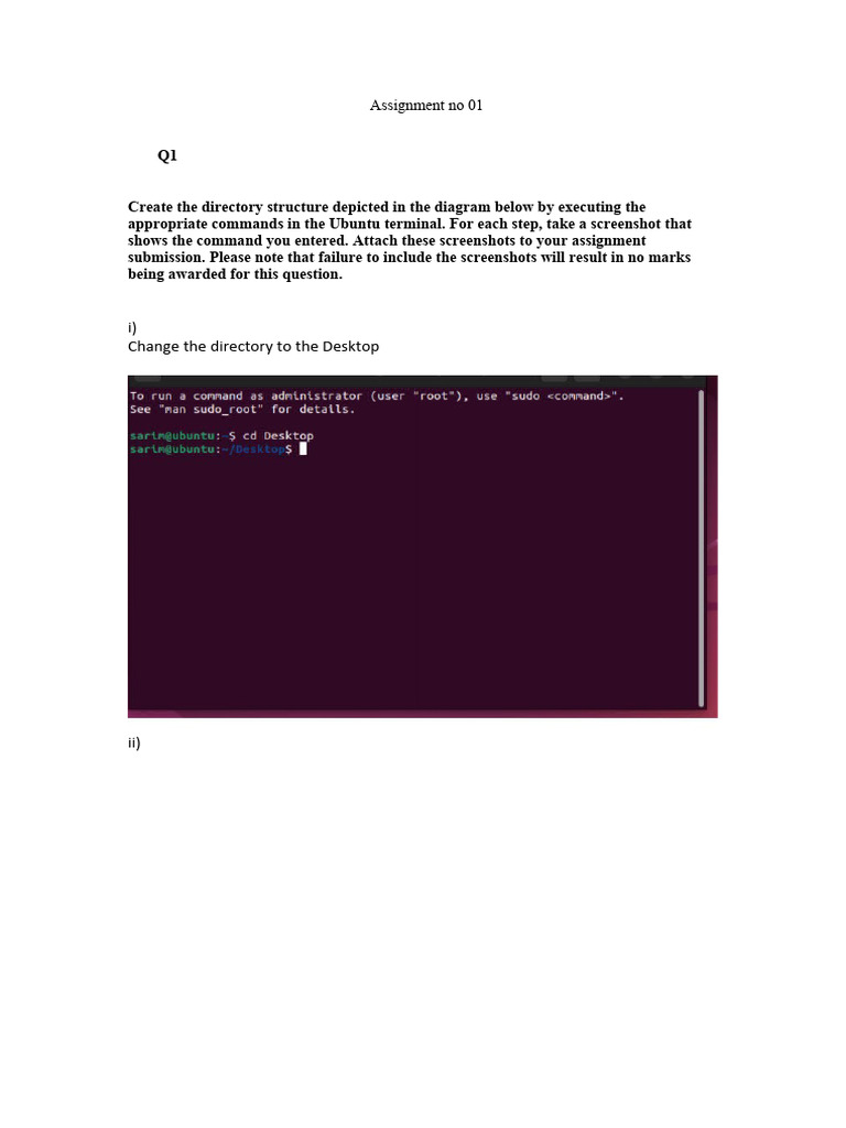 Ubuntu Directory Assignment | PDF | Computers