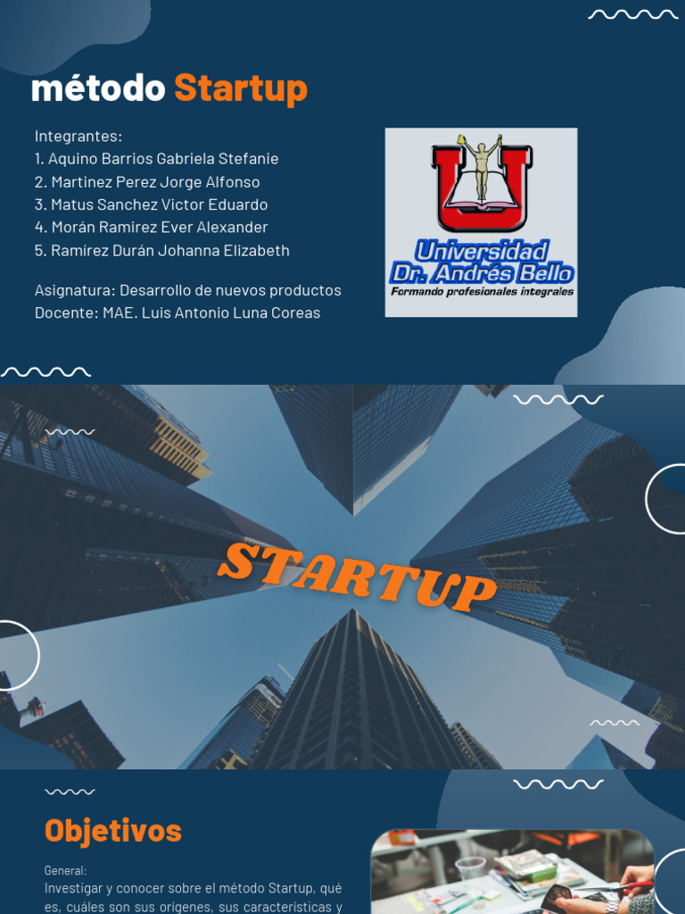 STARTUP, presentacion final | PDF | Empresa de inicio | Pequeñas empresas y emprendedores