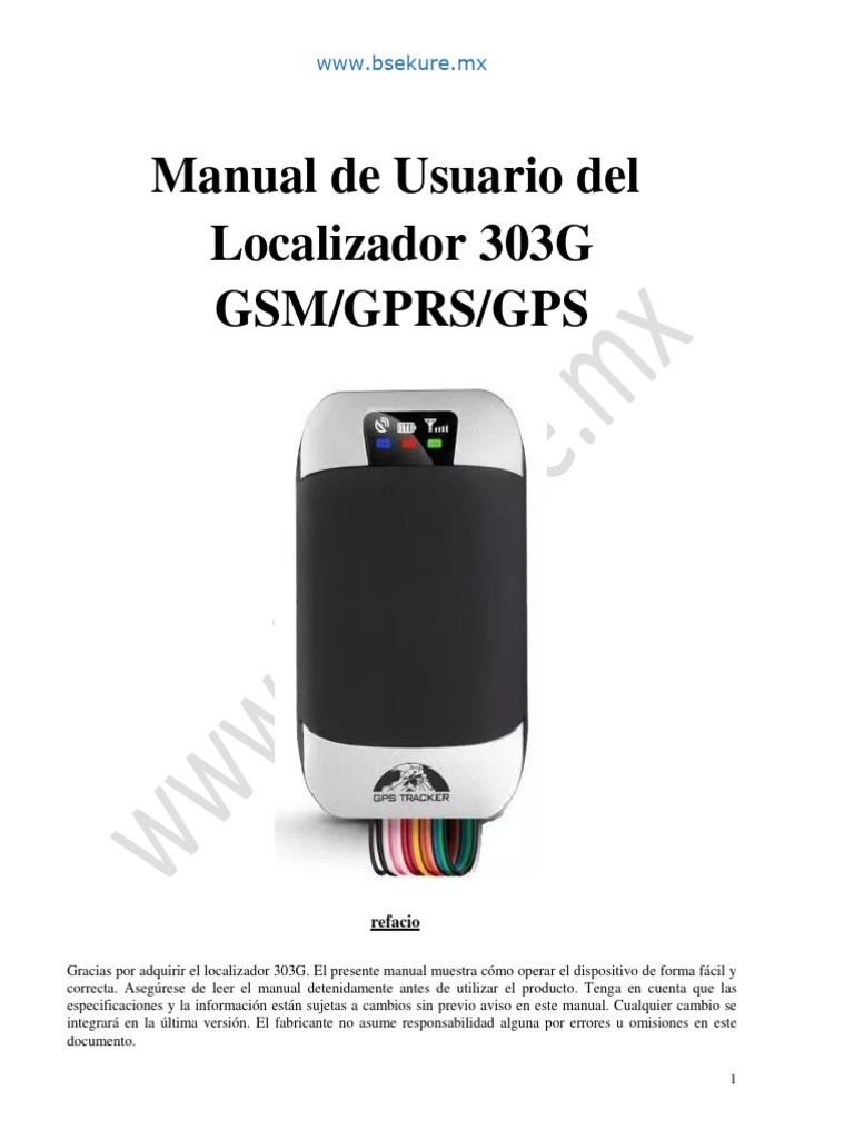 Manual de Usuario 303G v1 | PDF | paquete general de Radio sevicio | Gsm