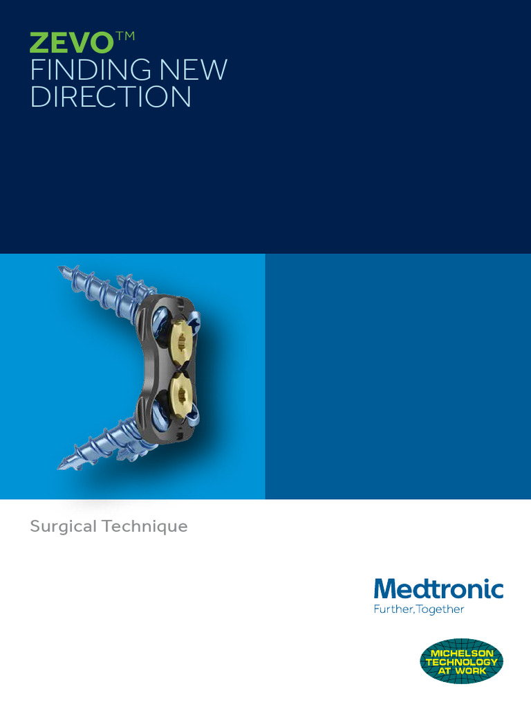 MEDTRONIC - Placa - Cervical - ZEVO Cervical Plate ST | PDF | Vertebra ...