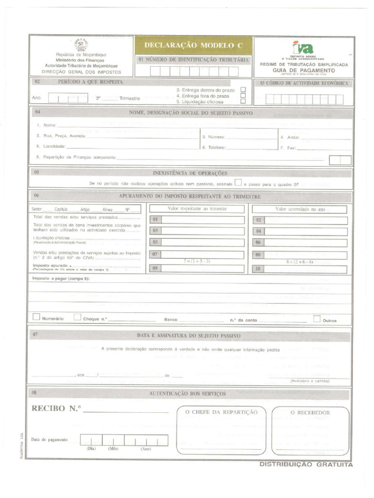 Modelo Iva C Colorido | PDF