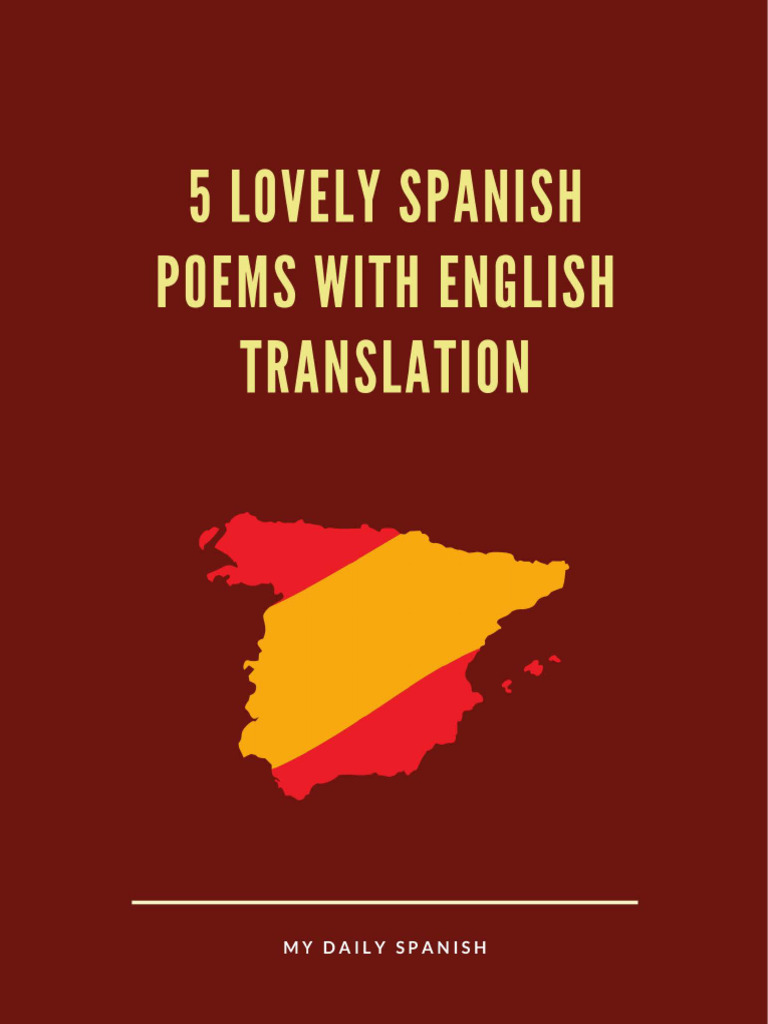 5 Lovely Spanish Poems With English Translation | PDF