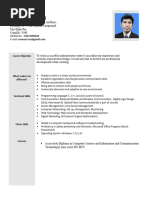 Rashed CV | PDF | Communication | Cognition