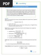 Formula Sheet For Cbse Class 11 Physics Chapter Mechanical Properties of Solids | PDF | Young's ...