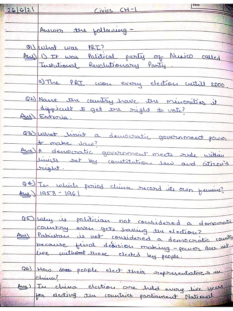 Civics Ch 1 Pdf