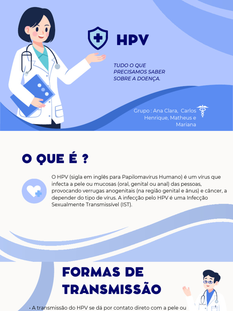 Entendendo o HPV: Sintomas e Prevenção | PDF | Infecção sexualmente ...
