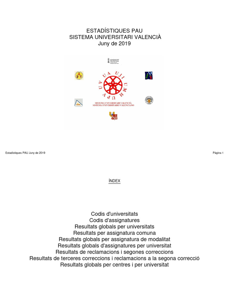 Estadísticas Junio 2019 | PDF