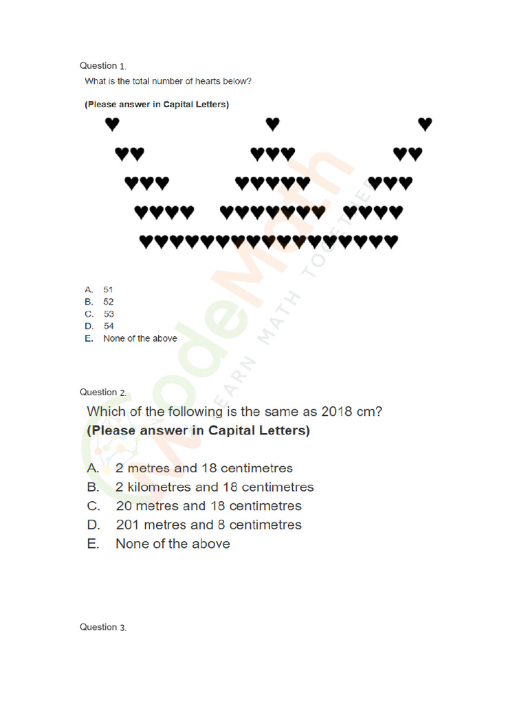 Number Sequence Puzzle Questions | PDF | Games & Activities