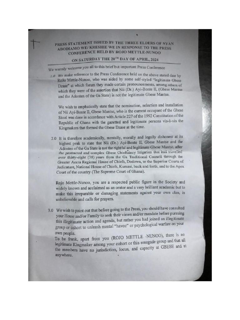 Gbese Statement 3 | PDF