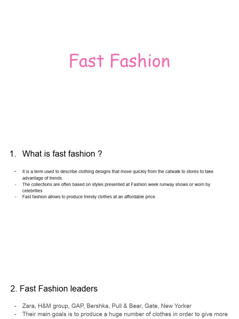 Fast Fasion | PDF | Fashion | Economies