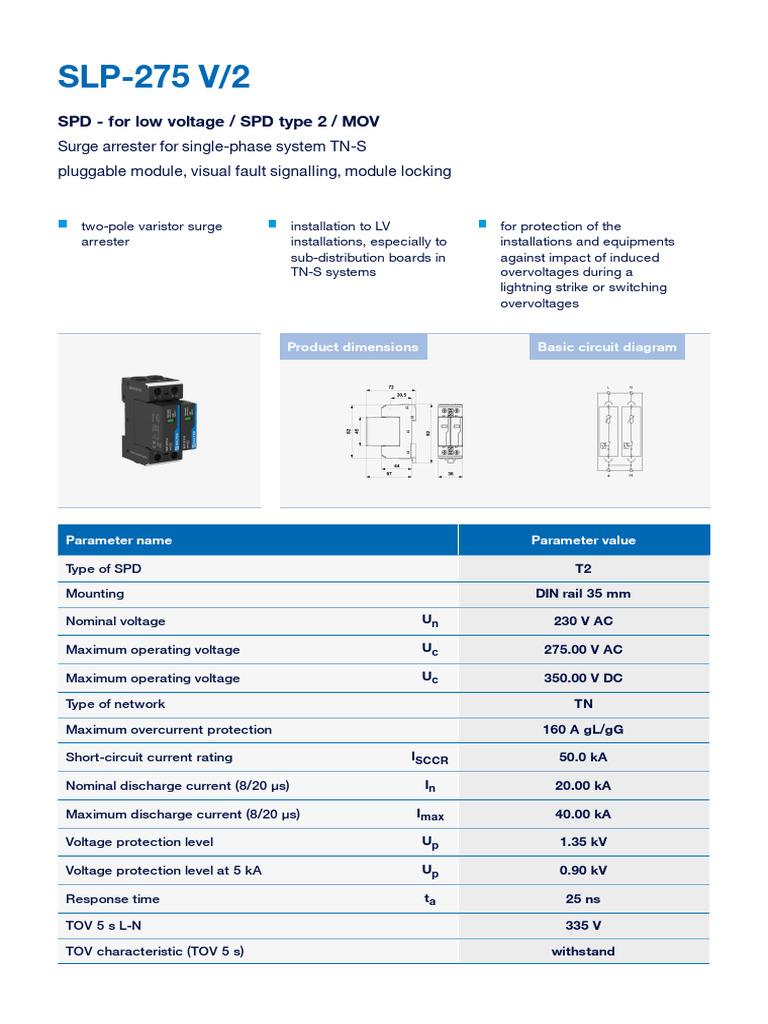 SLP-275 V - 2 | PDF | Equipment | Electrical Engineering