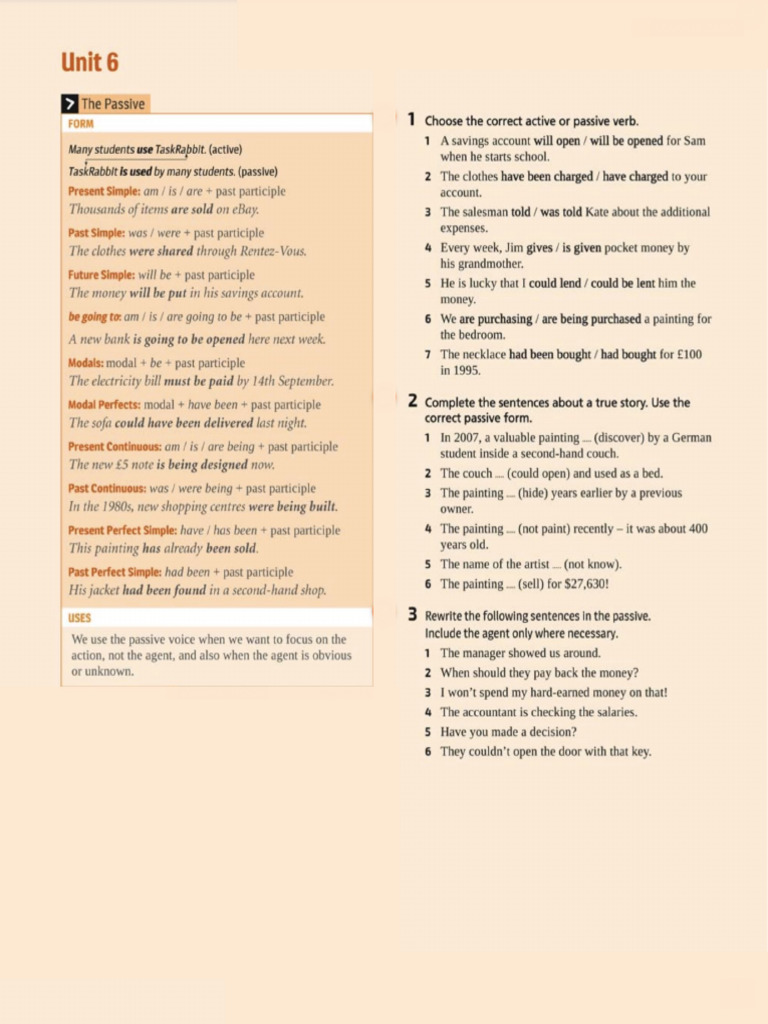 U6 Grammar Practice | PDF