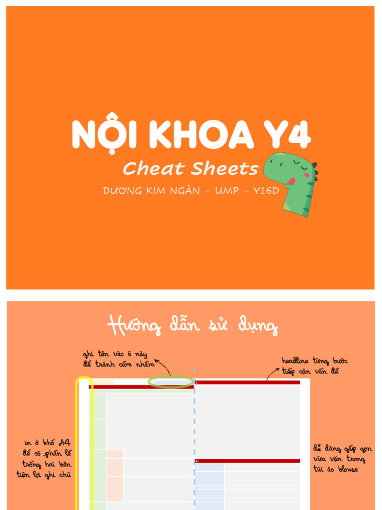 Nội Y4 Cheat Sheets | PDF