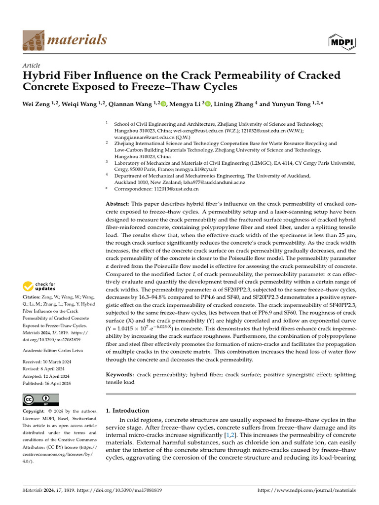 materials-17-01819 | PDF | Fracture | Concrete