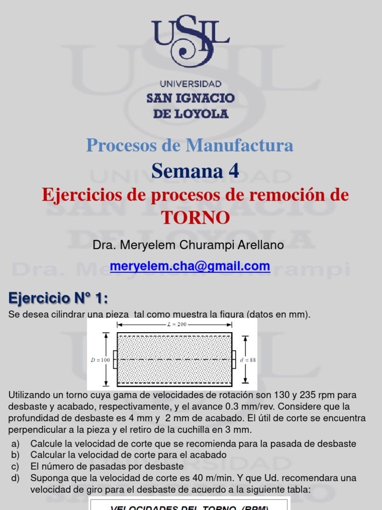 Semana 4 Ejercicios de Procesos de Remoc | PDF | Procesos industriales ...