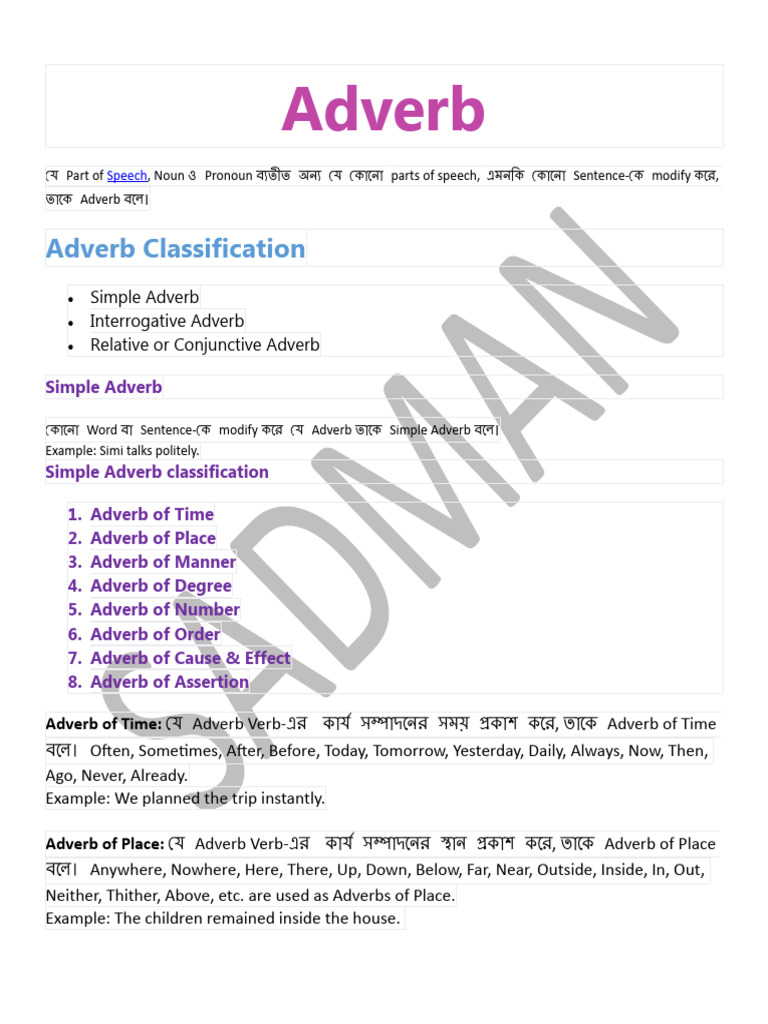 Adverb | PDF | Adverb | Part Of Speech