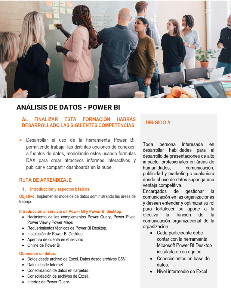 Formación en Análisis de Datos con Power BI | PDF | Software ...