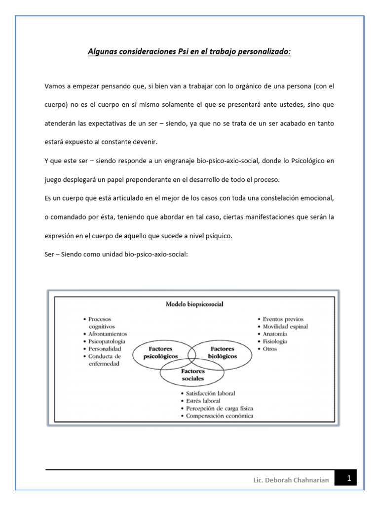 Aspectos Psi Personal Trainer | PDF | Sicología | Ciencias del ...