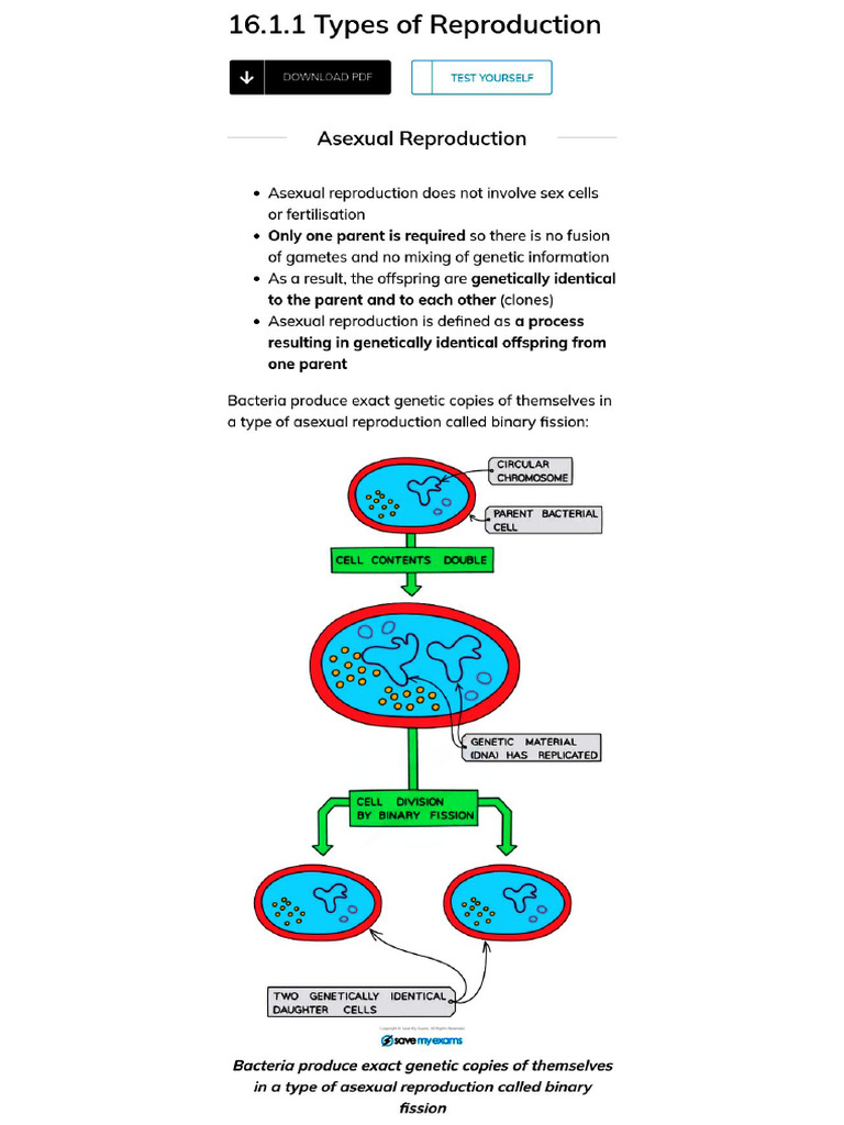 Introduction To Reproduction | PDF