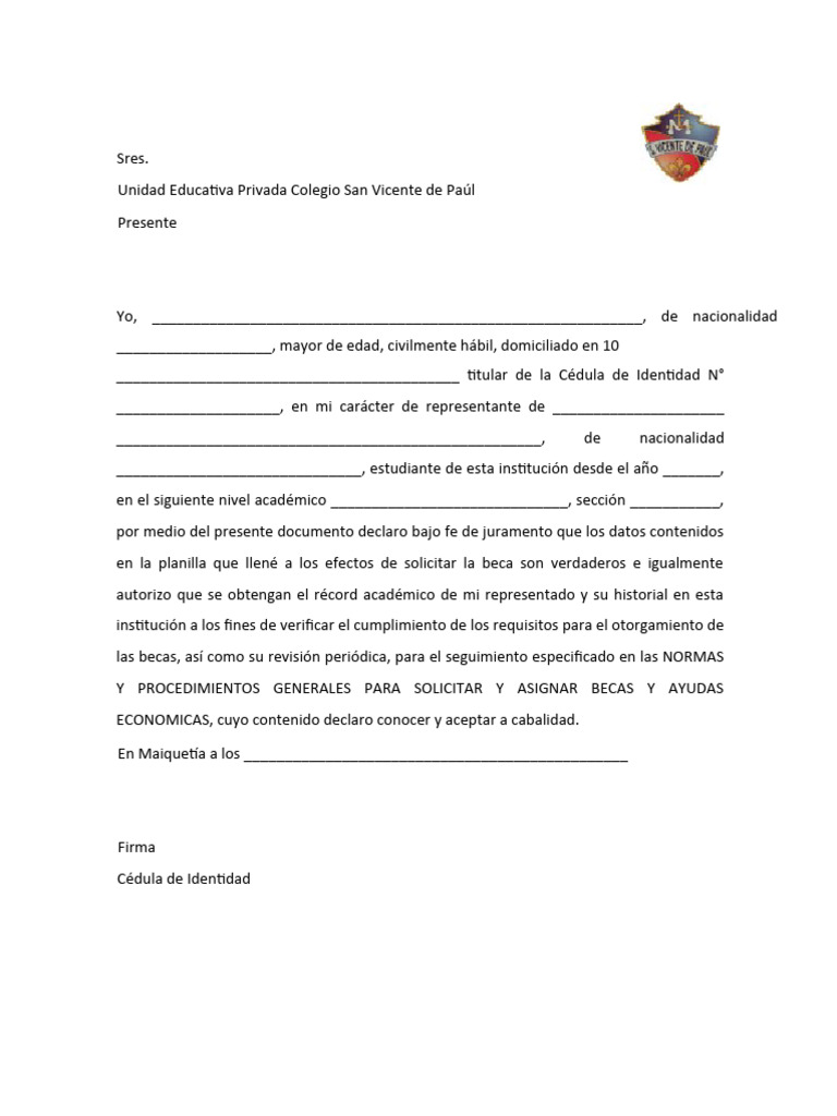 Solicitud de Beca Escolar 2022-2023 | PDF | Salario | Documento de ...