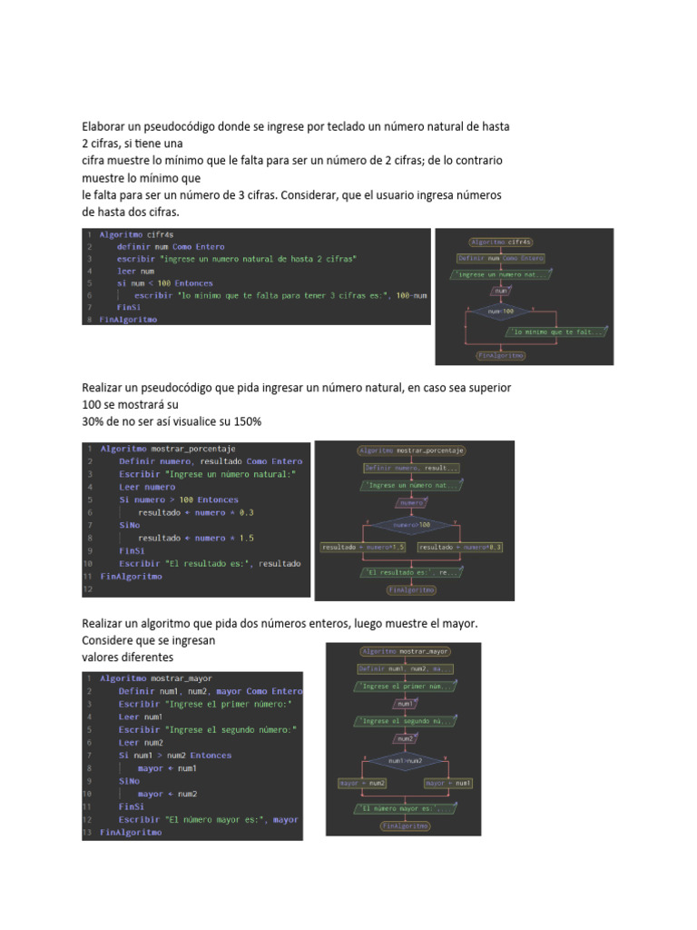 Separata de Trabajo 05 - Estructura Condicional Doble | PDF | Negocios ...