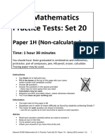 Edexcel Igcse Mathematics Year 10 Exam 1 | PDF