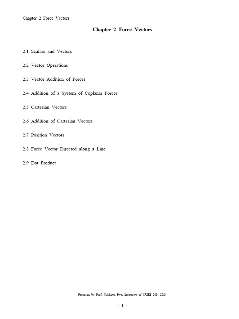 Chapter 2 Force Vectors Bb Pdf Euclidean Vector Cartesian