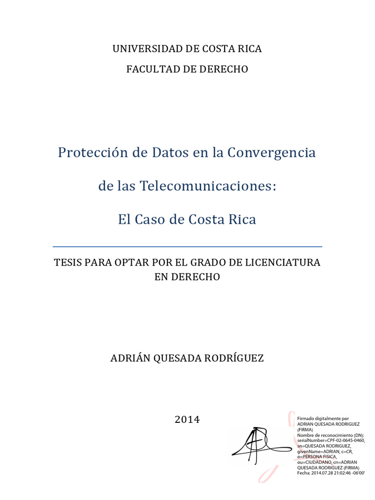 La Protección de Datos en La Epoca e La Convergencia de Las ...