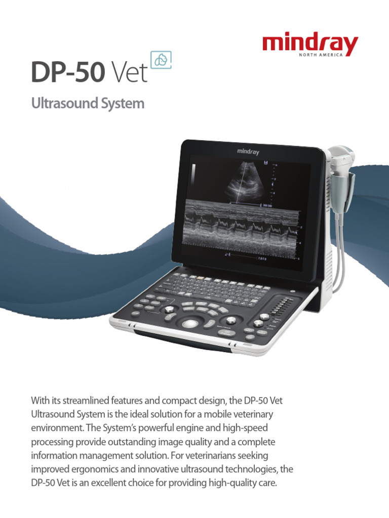 Mindray DP-50 Vet Veterinary Ultrasound Machine | PDF