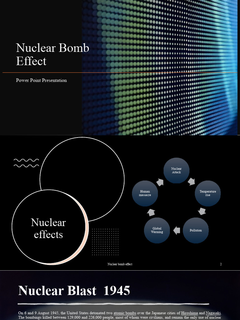 Nuclear Bomb Effect | PDF | Nuclear Weapons | Atomic Bombings Of ...