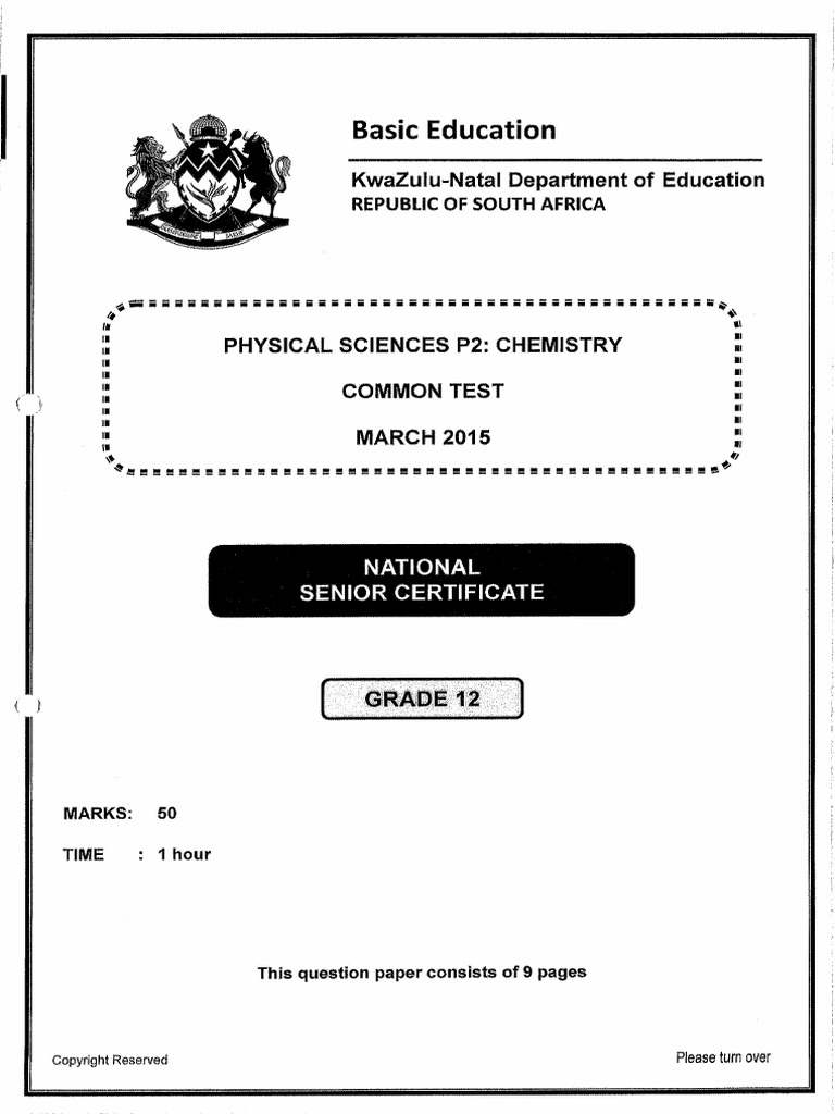 March 2015 Phy P2 QP Memo | PDF