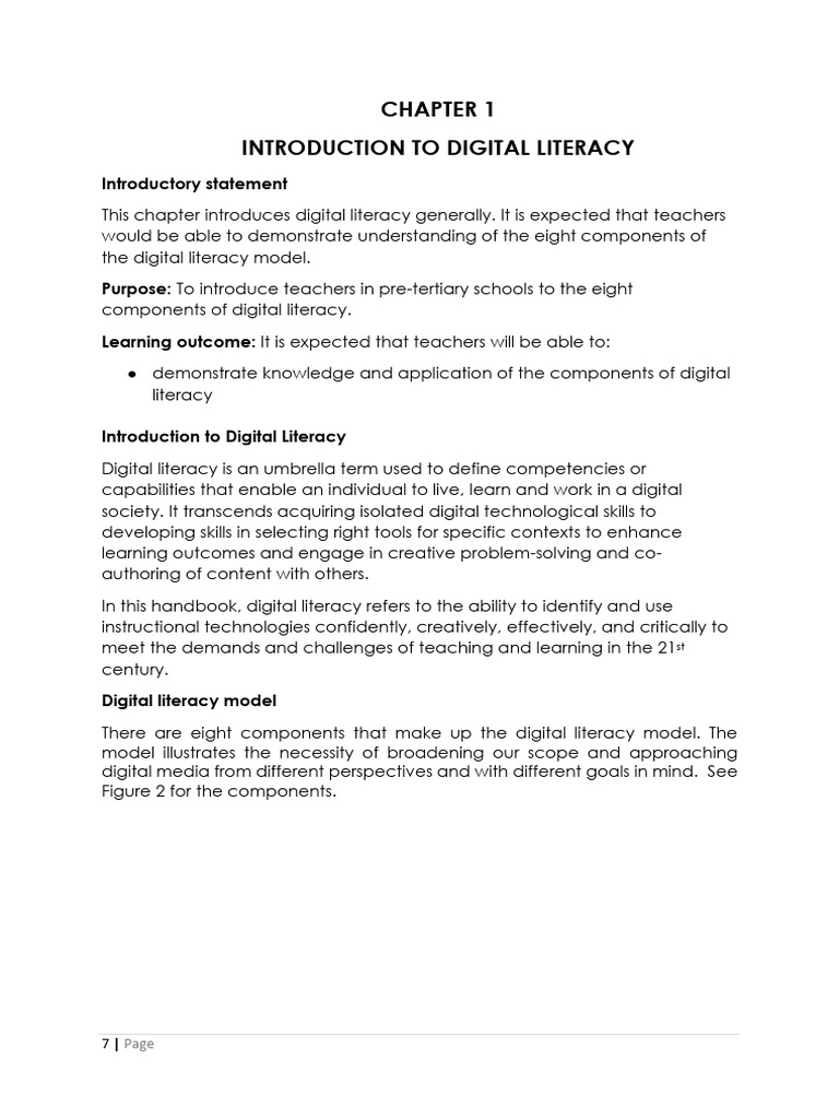 ICT Integration Handbook - Volume 1 - Module1 | PDF | Literacy | Learning