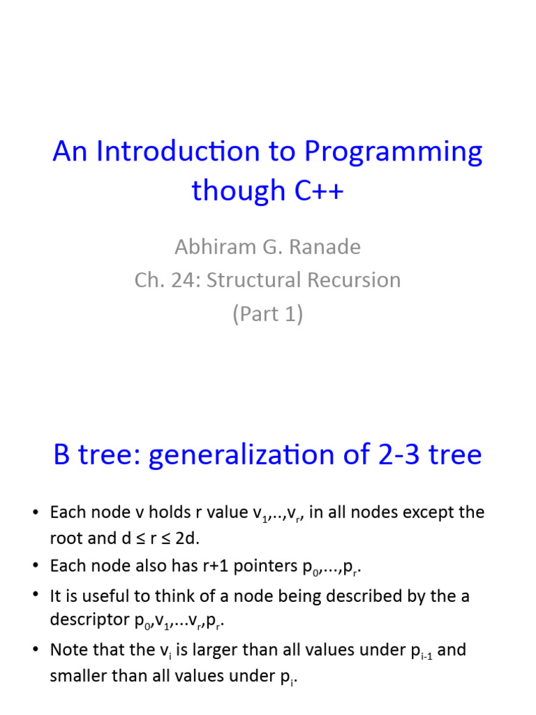 Btree Pdf Data Management Algorithms And Data Structures