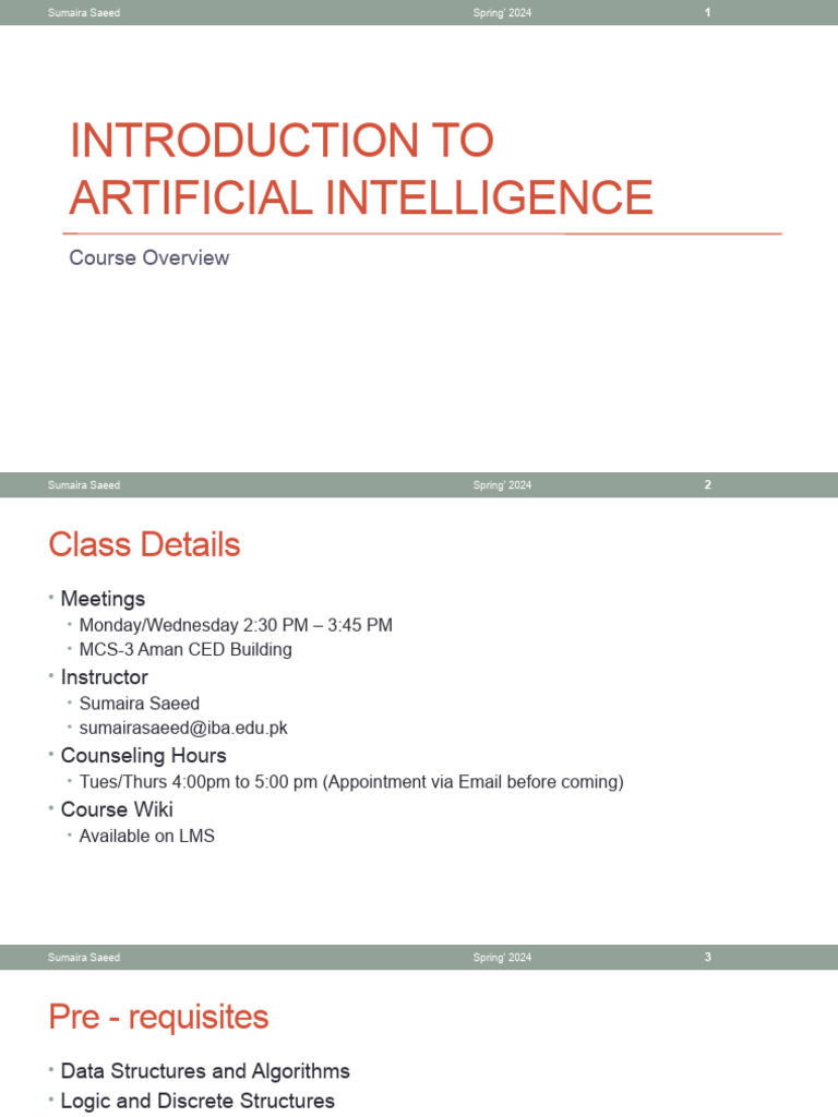 Unit 1 - Introduction To AI | PDF | Artificial Intelligence | Intelligence (AI) & Semantics