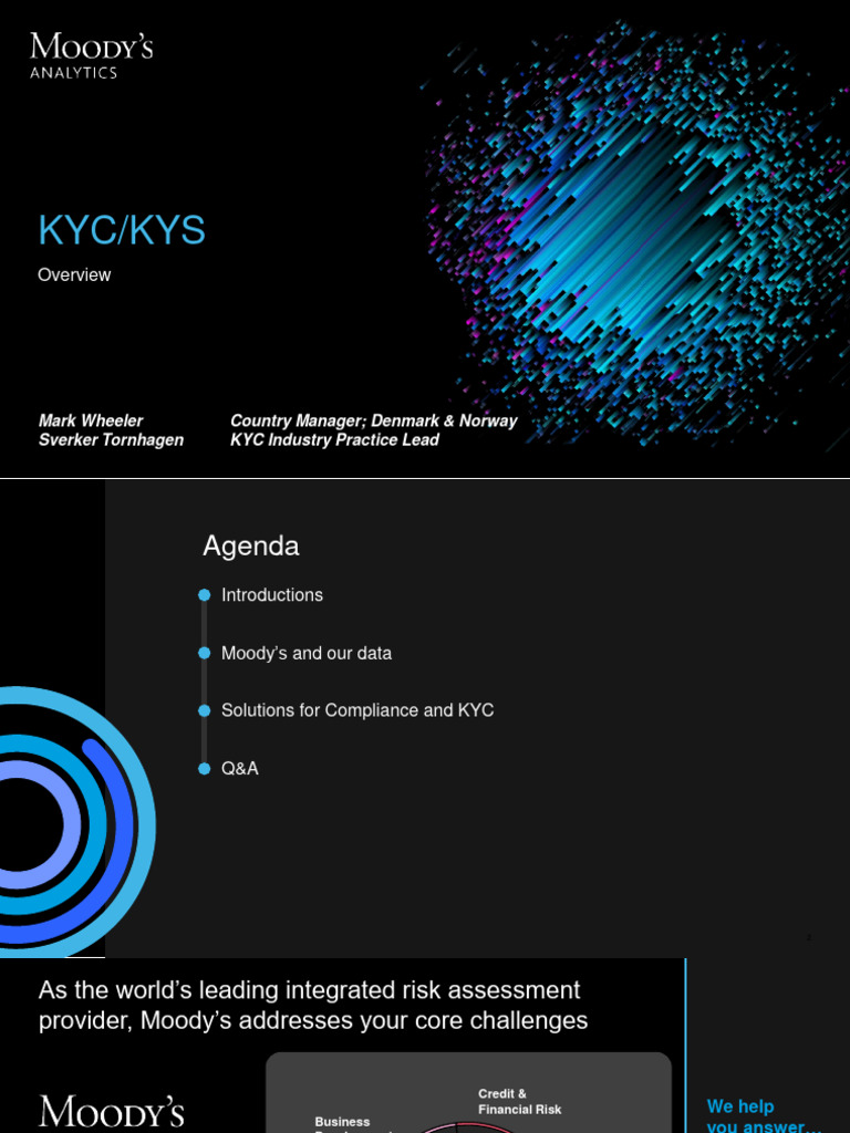 KYC-KYS Moodys | PDF | Risk | Analytics