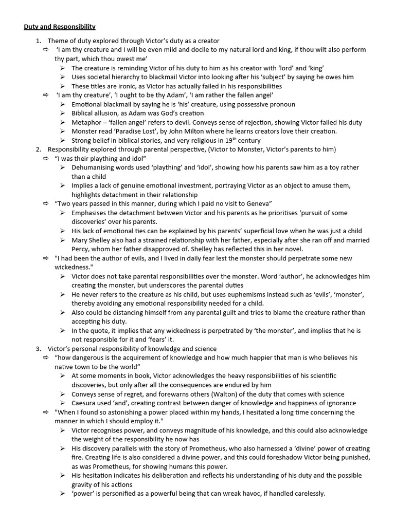 Frankenstein Esssays Mock Jan'24 | PDF | Fear | Paradise Lost