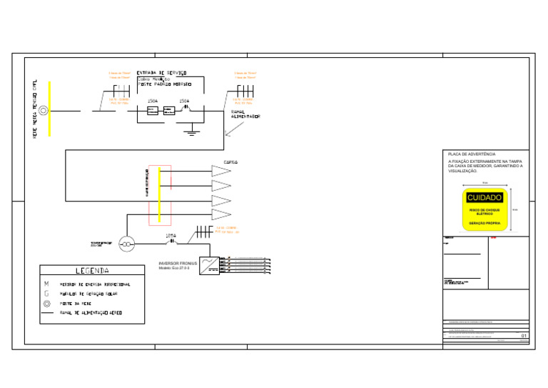 Projeto Elétrico Unifilar-Layout1 | PDF