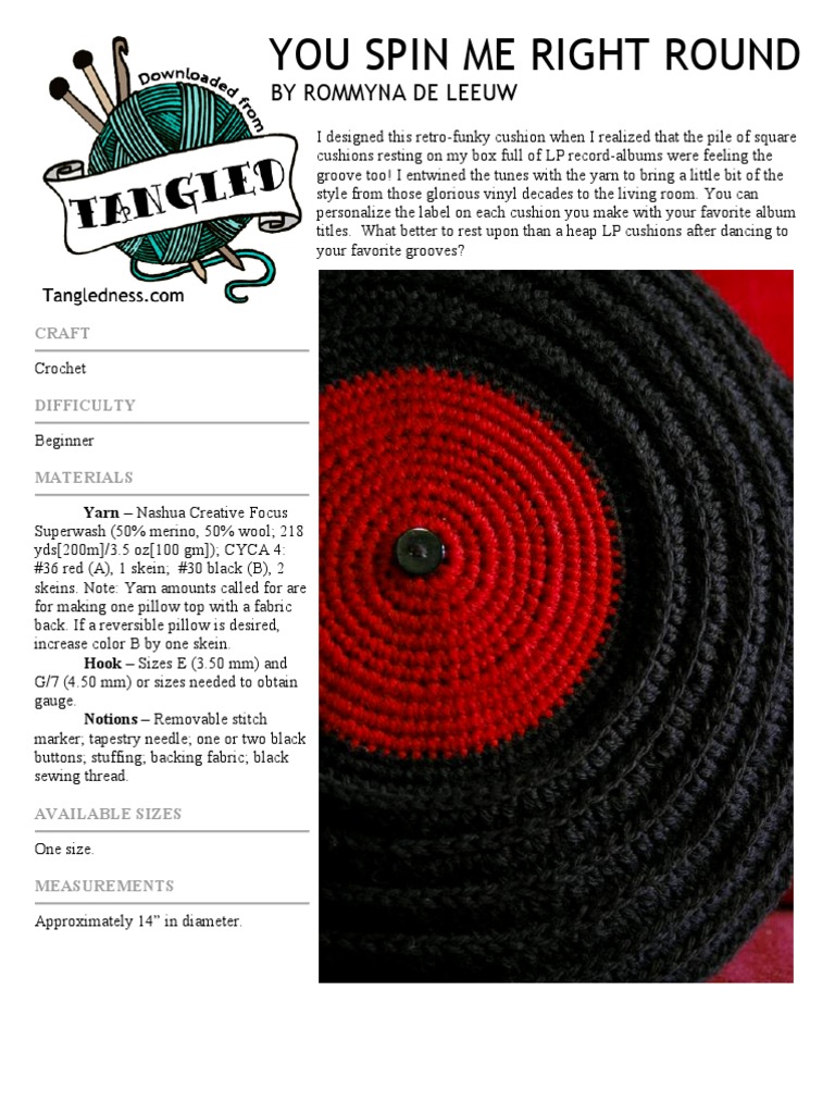 You Spin Me Right Round | PDF | Crochet | Handicrafts