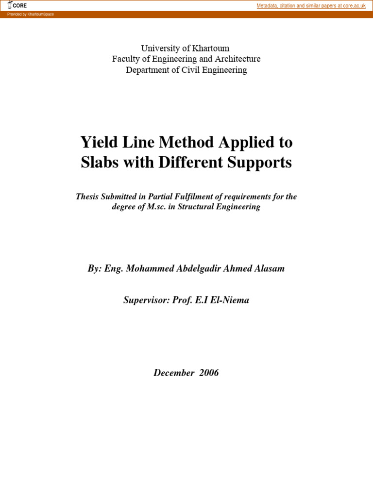 Yield Line Analysis | PDF | Bending | Yield (Engineering)