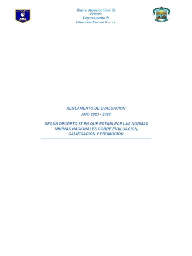 Reglamento de Evaluacion 1156 | Descargar gratis PDF | Evaluación | Enseñando