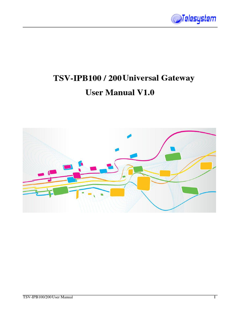 TSV IPB100 200 Manuel | PDF | Session Initiation Protocol | Ip Address